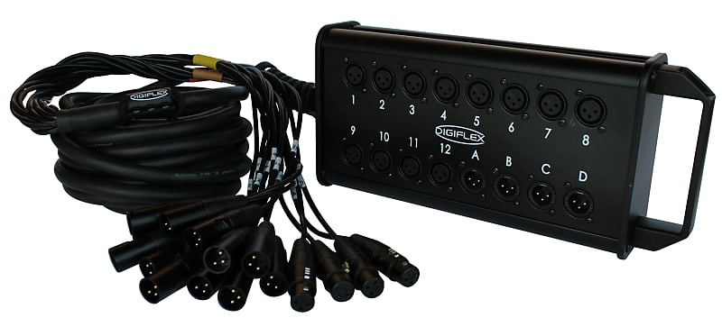 Digiflex HE12 4X 50 Channel Snake – Blackout Audio